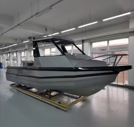 6.25m 20ft Aluminium Cabin Cruiser Boat Stable Speed Fishing Boat Yacht ...