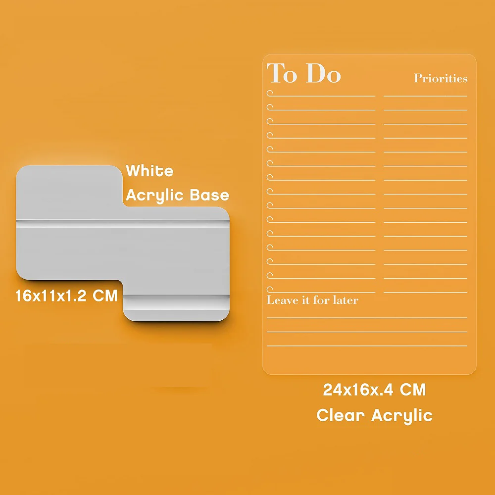 Acrylic Dry Erase Board - Perfect for to Do List Management