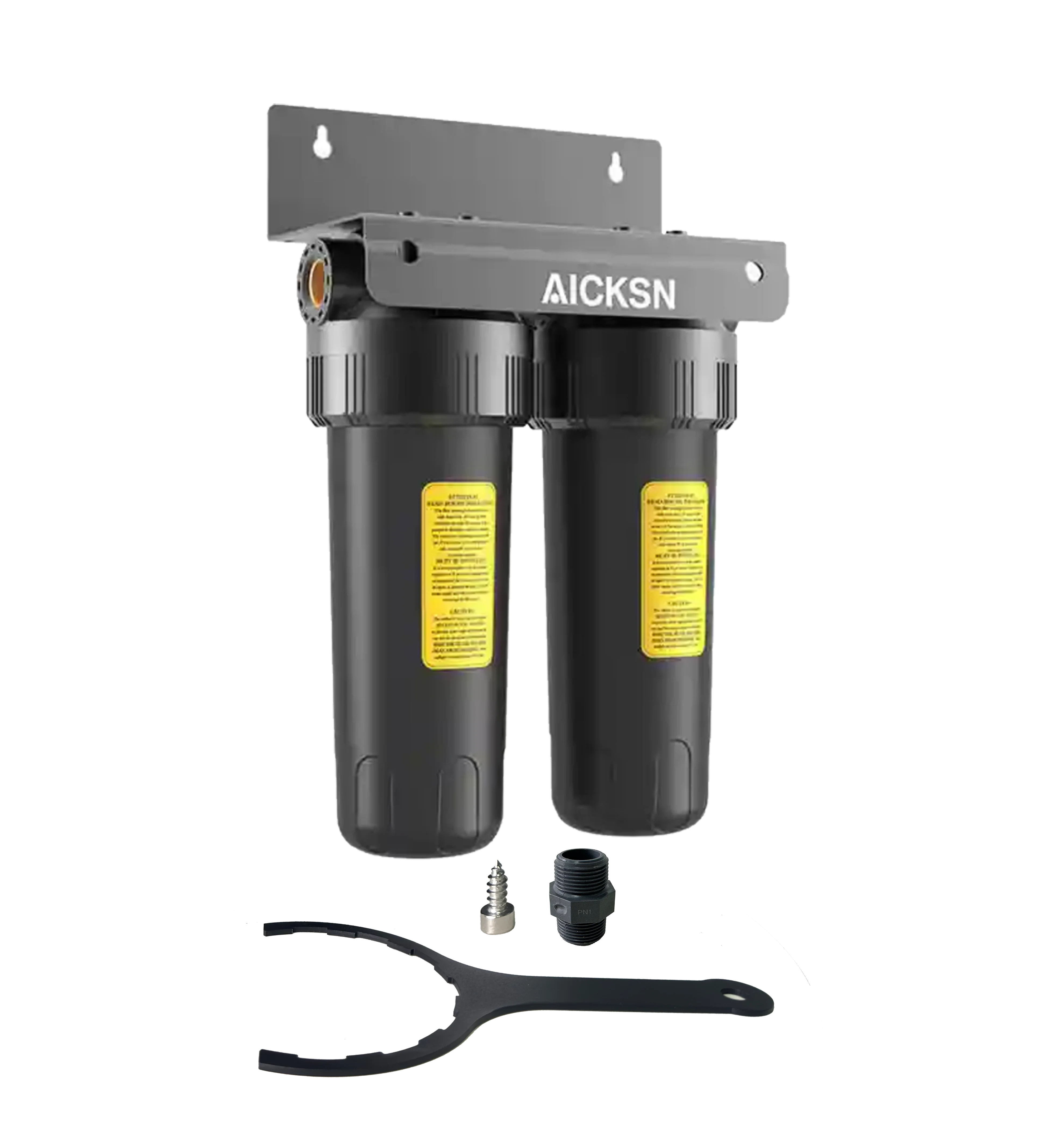 Aicksn 10 Inch Pre-filter Double with ACF Filter Household Golden ...