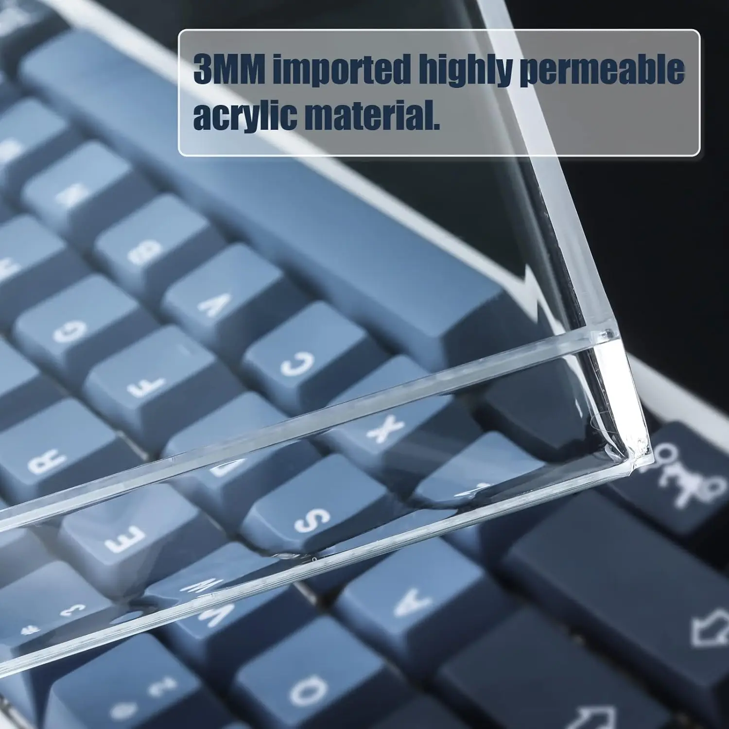 Acrylic Dust Covers for Mechanical Keyboards - Clear & Customizable