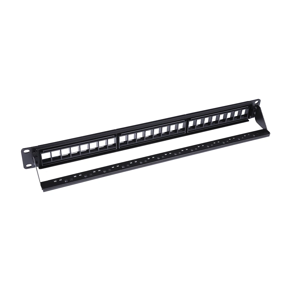 19"1u Utp 24 Ports Patch Blank Panel With Cable Management - Buy 24 ...