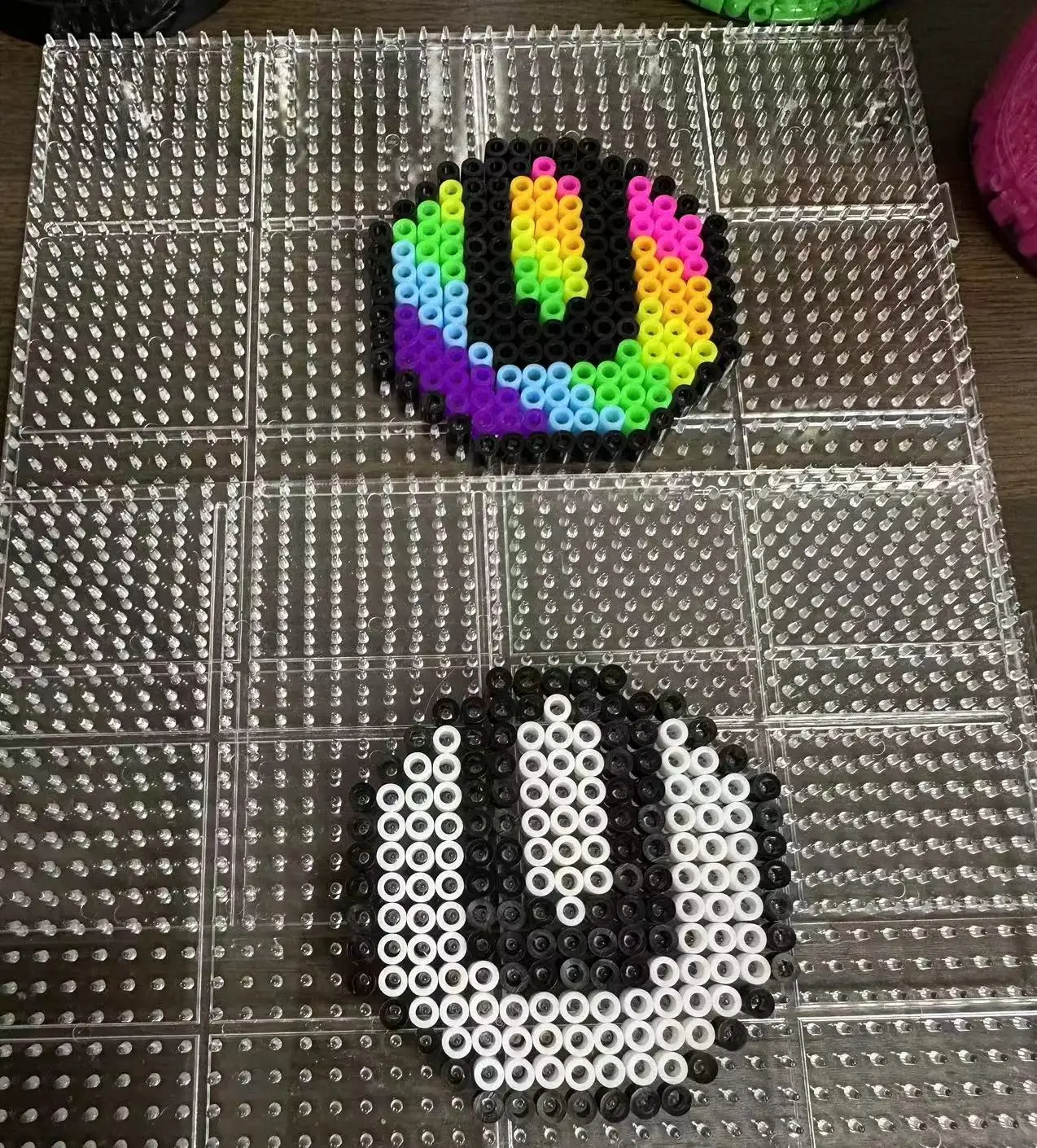 Kandi Led Light-up Chewing Protector Edm Rave Pacifier Perler Necklace ...