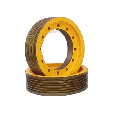 Elevator Main Engine Traction Nodular Cast Iron Wheel Return Rope Guide ...