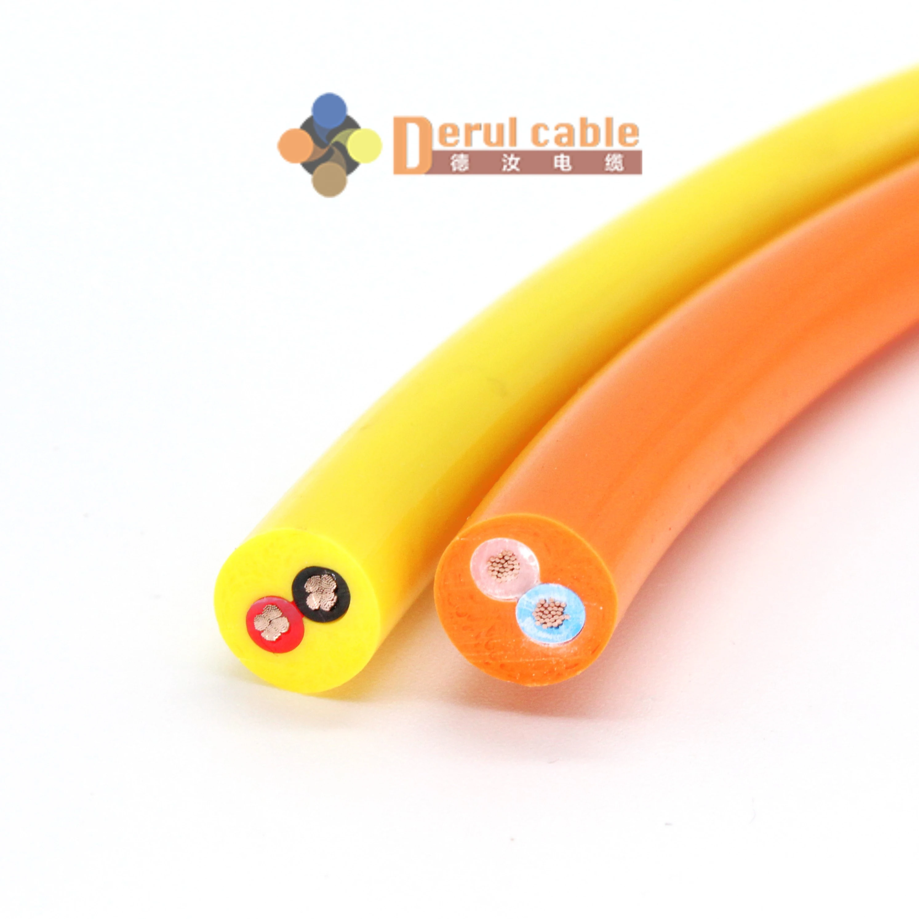 2-Core H05BQ-F PUR Ultra Flexible Cable H07BQ-F Outdoor Signal and Power Cable for Devices and ...