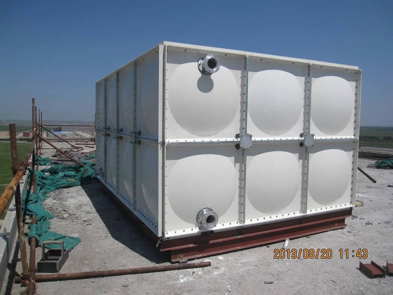 Good Sealing Modular Square GRP FRP Water Storage Tank