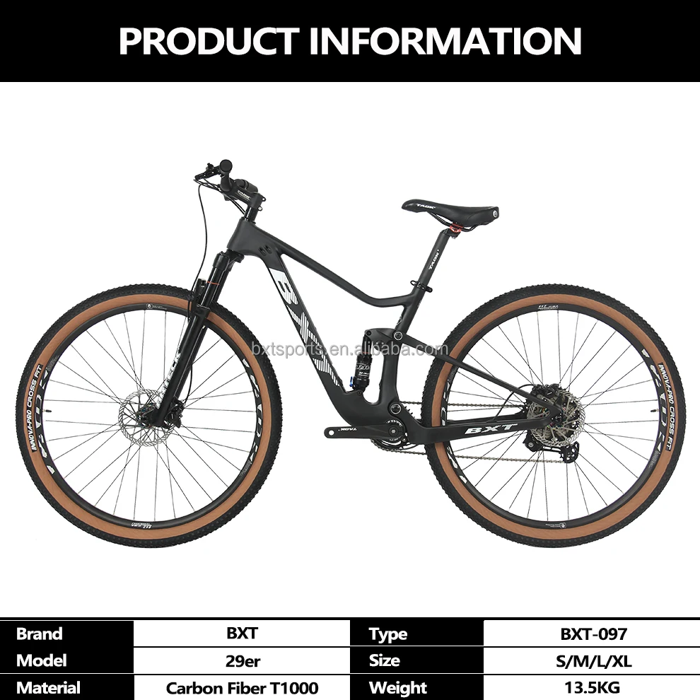 BXT Low Price Full Suspension Carbon Mountain Bike 29er Disc Brake ...