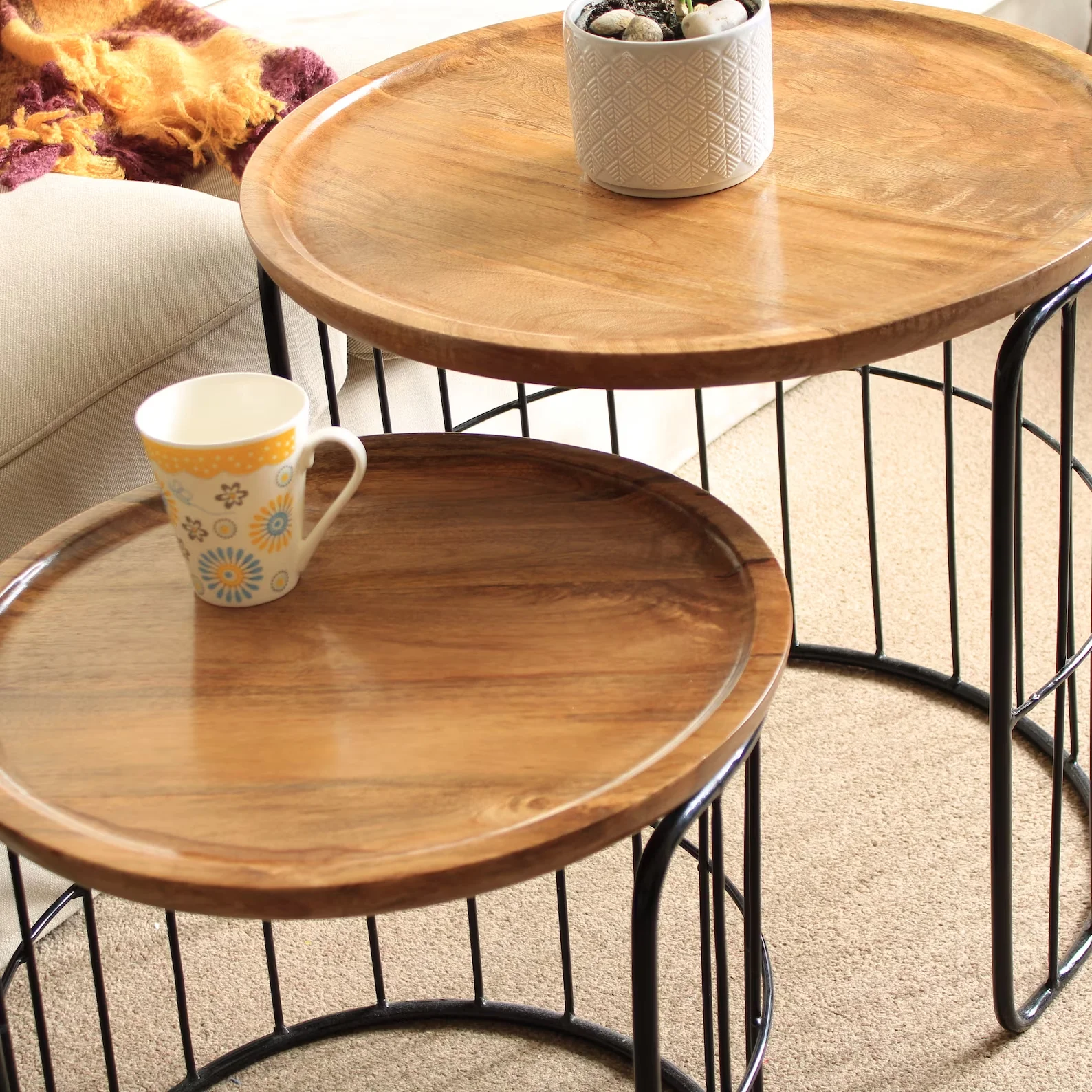 Swt 2024 Nesting Side Table Coffee Table Set For Livingroom - Buy ...