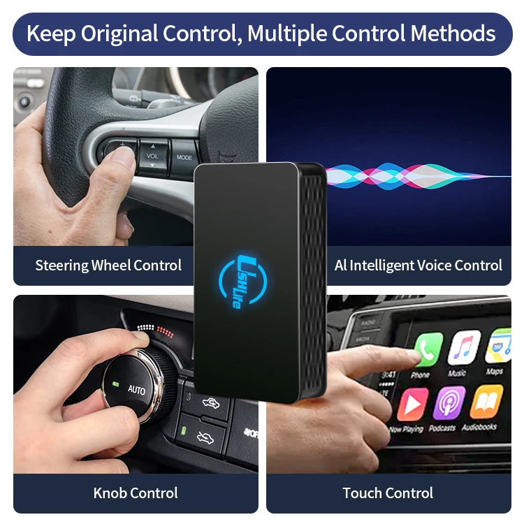 Ushilife Carplay Ai Box Wireless Carplay Adapter Plus With Mirrorlink Android 11 Carplay Dongle ...