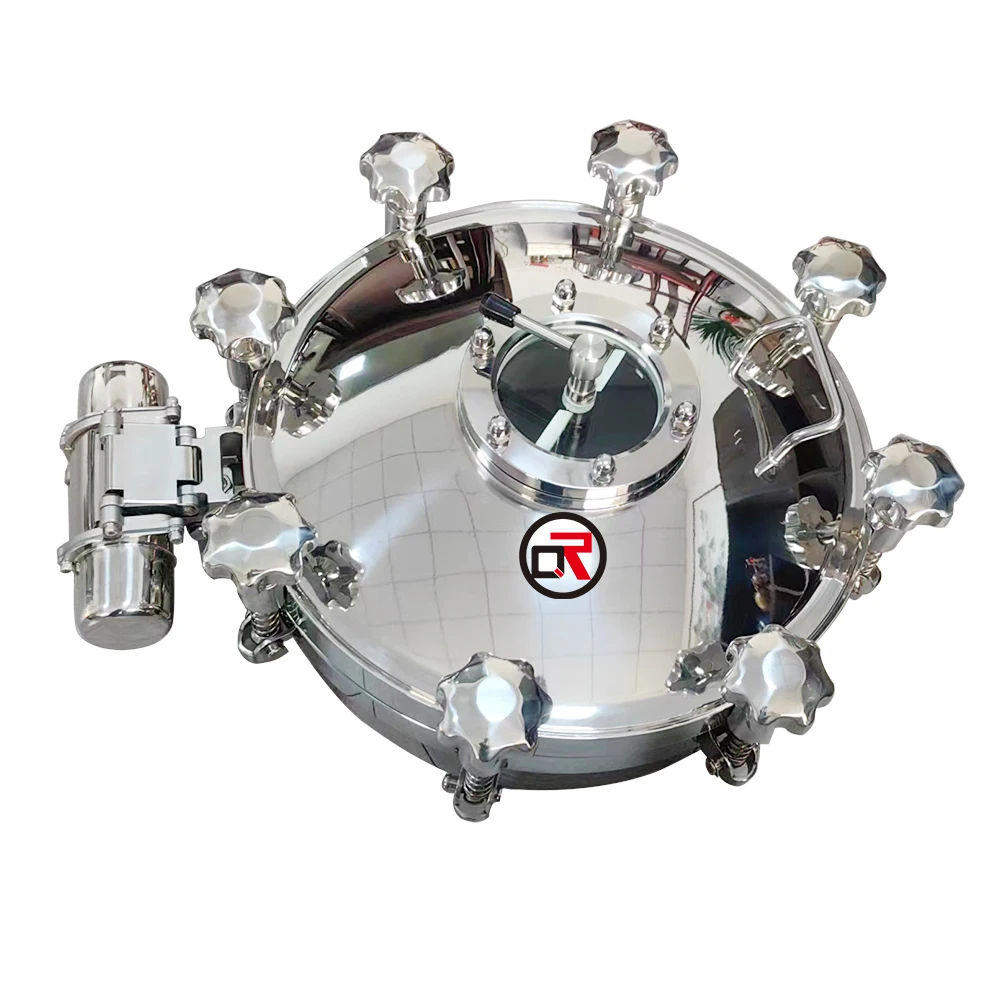 400mm Hygienic Square Tank Manway Door Rectangular Sanitary Stainless ...