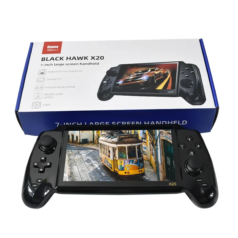 X20 Portable Retro Handheld Video Game Console Bulit-in 3000 Game 7.0 ...