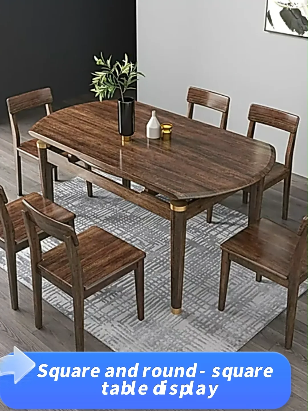 Nordic Solid Wood Dining Table Solid Wood Long Table Household ...