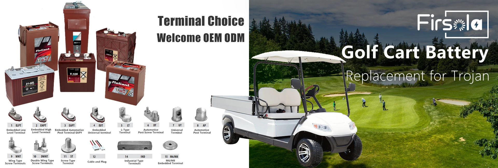 Deep Cycle Flooded Lead Acid Battery For Gc2 24v 65ah Marine Floor ...