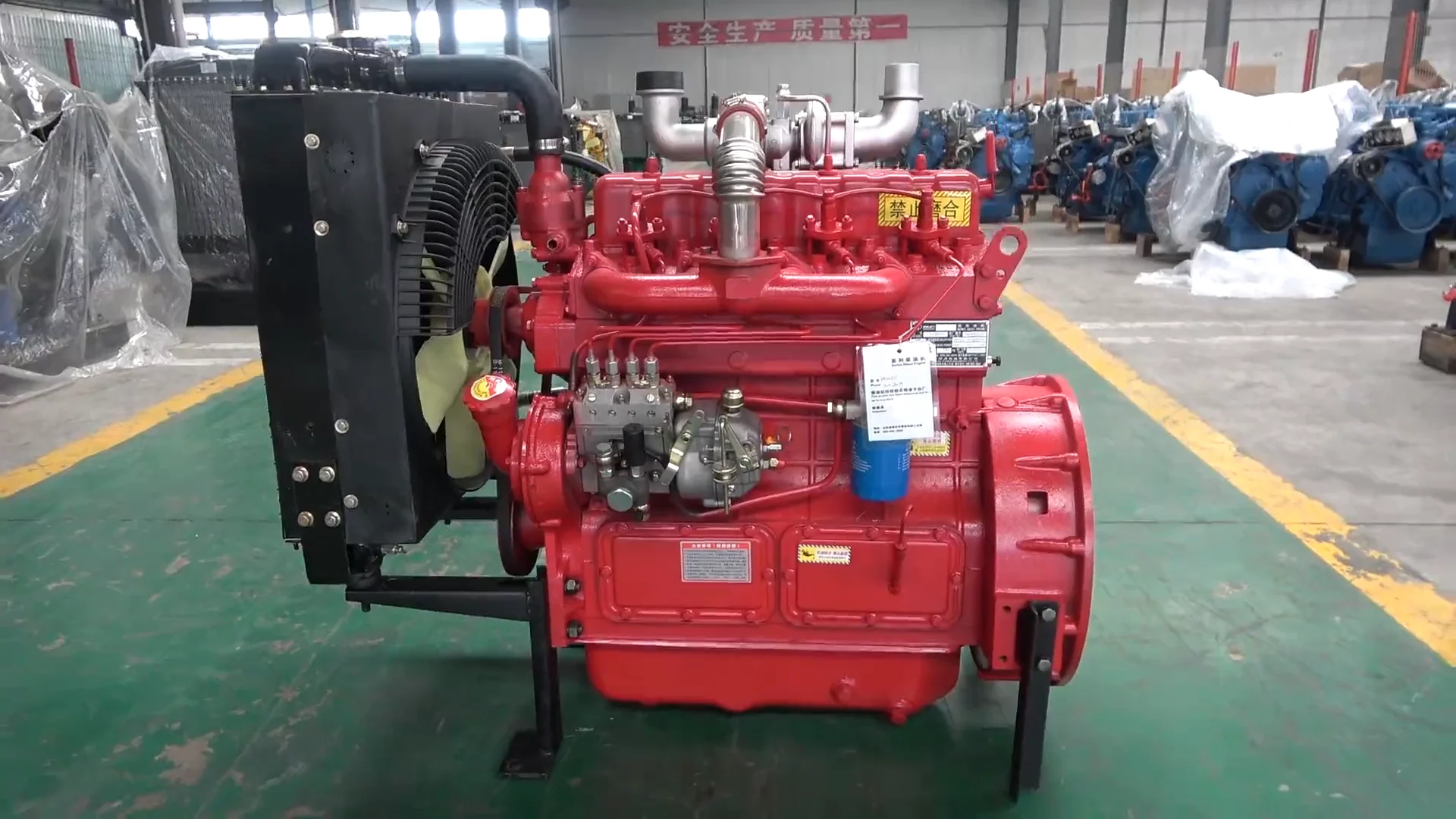 Water Cooled Ricardo Diesel Engine 4 Cylinder 50hp K4100 Small Diesel ...