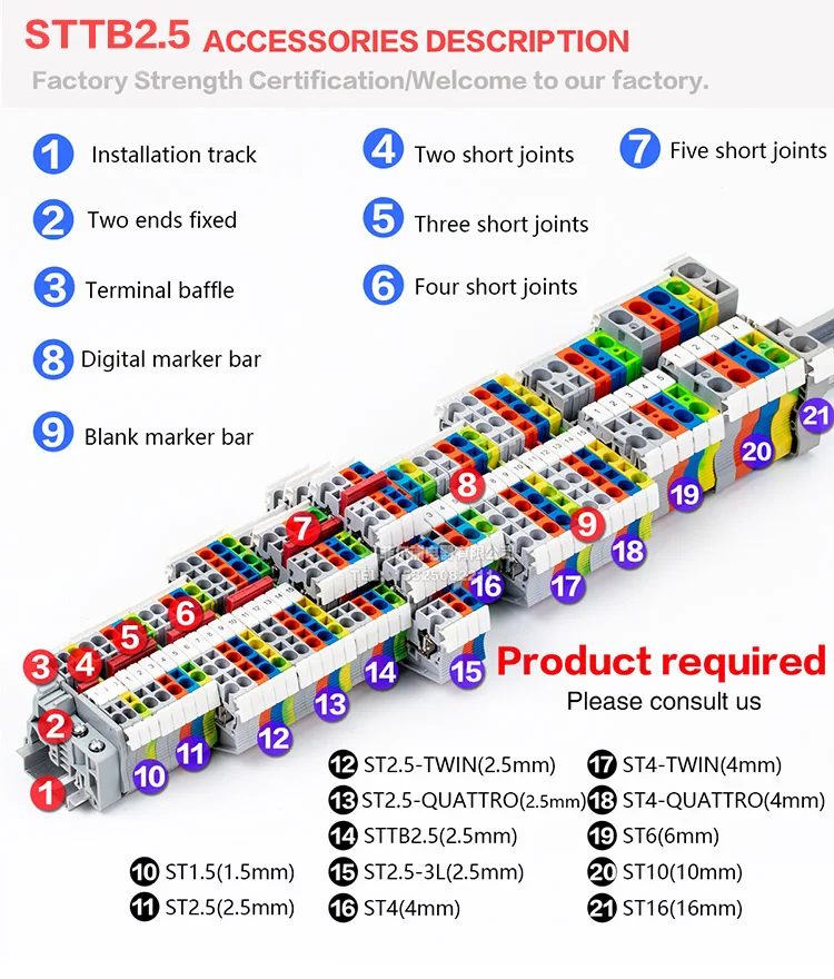 JSTTB2.5 Two Layer Terminal Block - Reliable Spring Connections