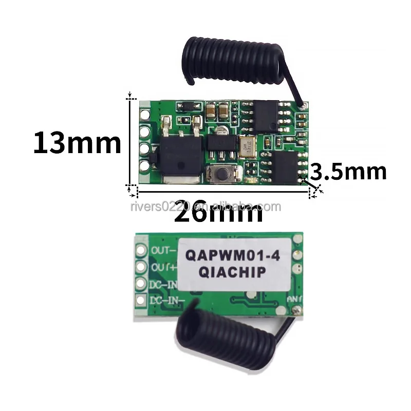 Wireless Remote Control DC Motor Speed Controller for Smart Home