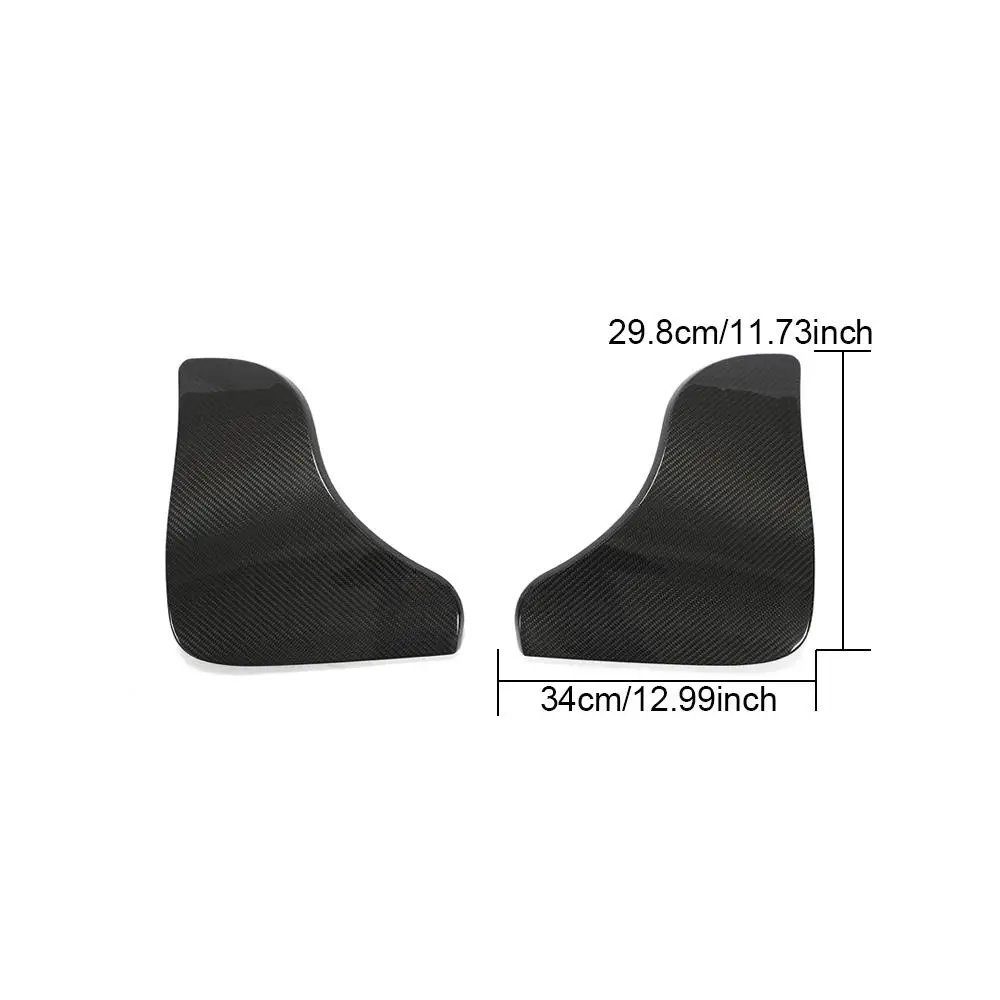 Carbon Fiber Rear Bumper Splitter Canards For Tesla Model Y 2019-2021 ...