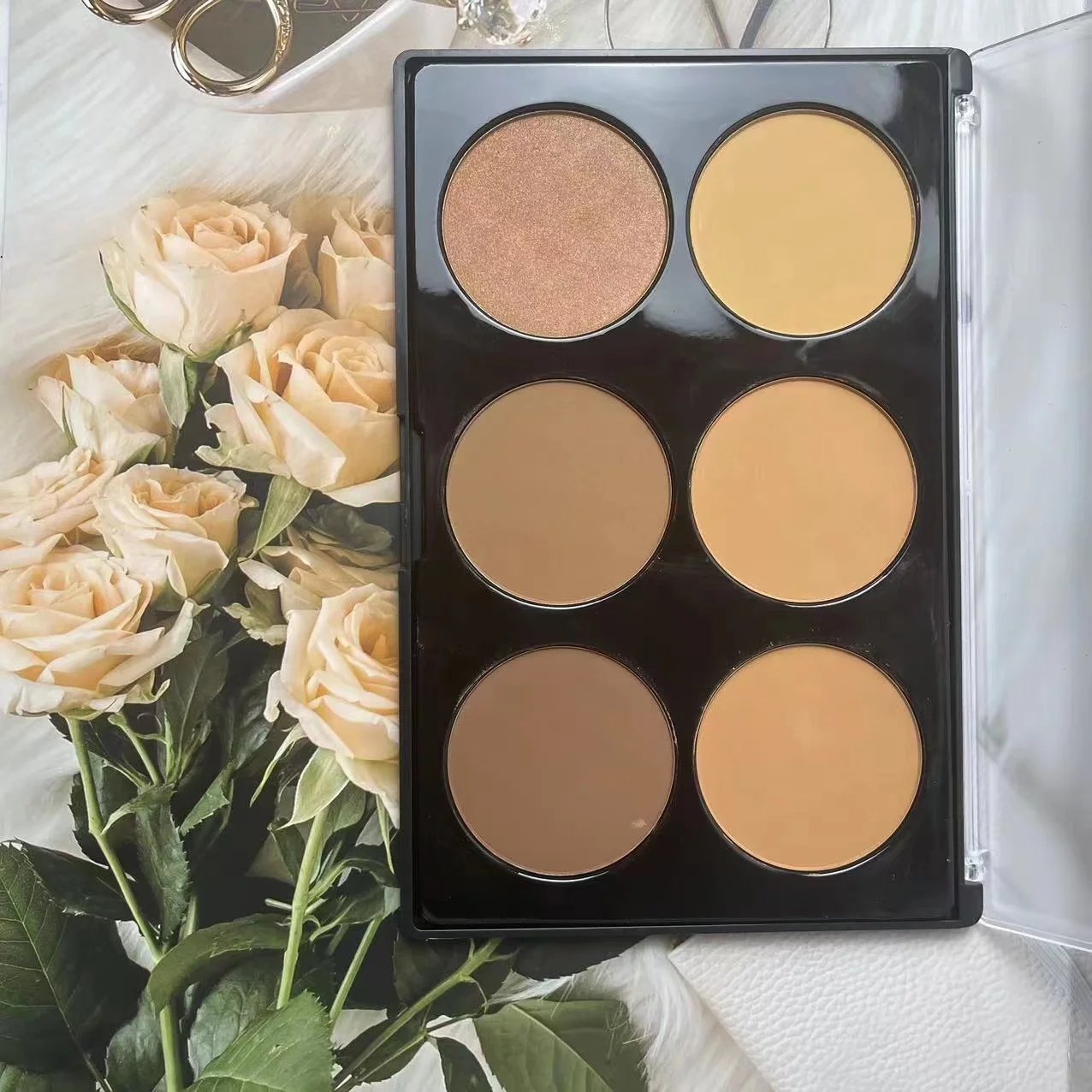 Cheap No Logo High Pigment Oil Control 12 In 1 Makeup Pressed Powder ...