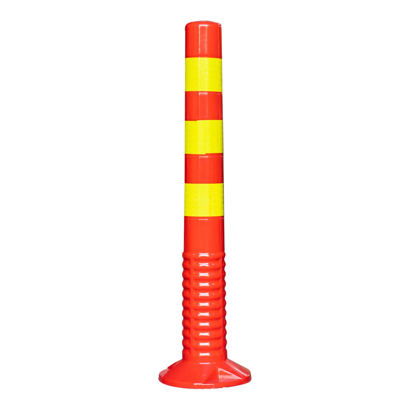 Wholesale 75CM High Quality Flexible Traffic Safety Red PU Warning Post