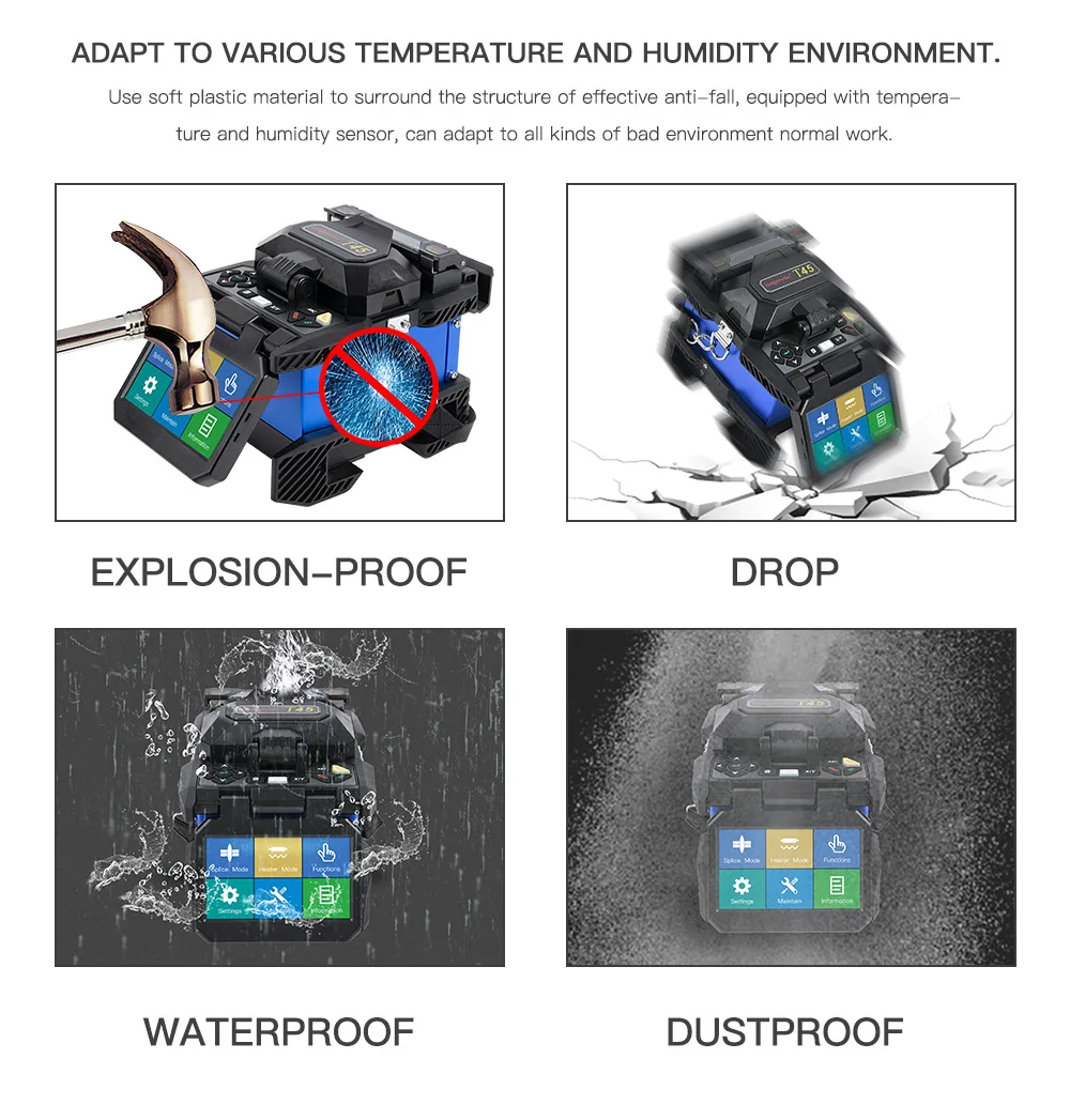 4.3 Inch Touchscreen Orientek T45 Core Alignment Fusion Splicer ...