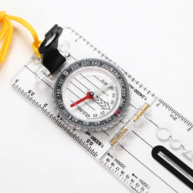 Outdoor Camping Compass Folding Transparent Acrylic Map Compass ...