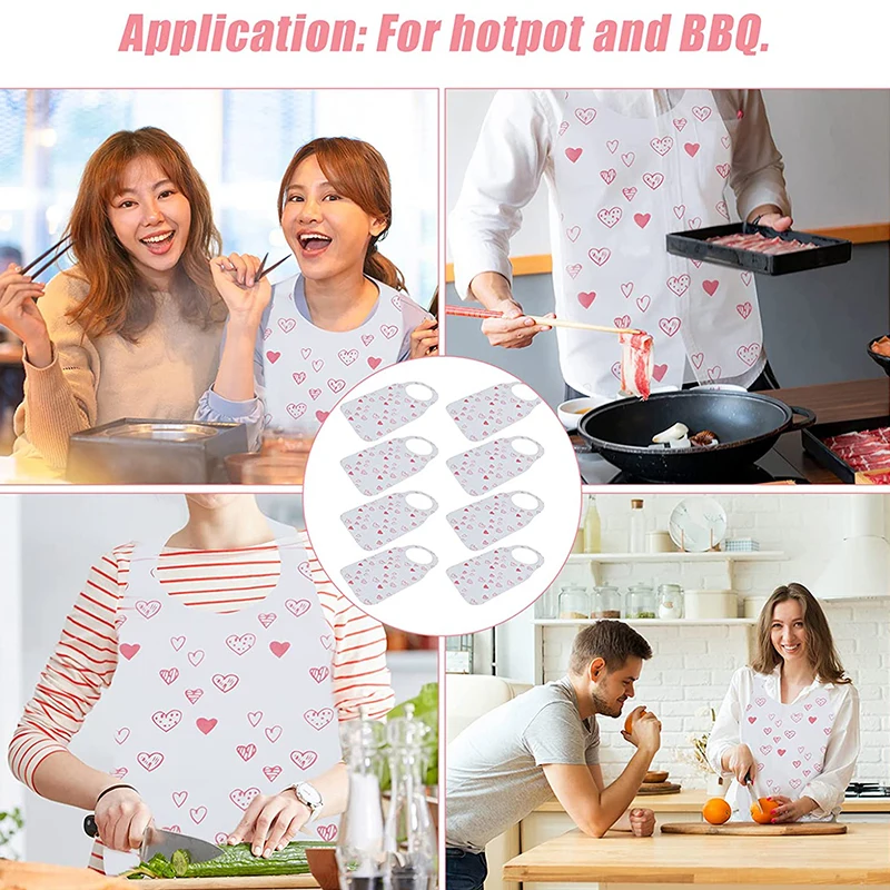 Custom Nonwoven Disposable Apron Bibs for Seafood Restaurants ...