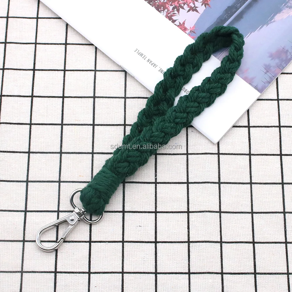 Handmade Cotton Rope Macrame Key Chain For Women Bohemia Tassel ...
