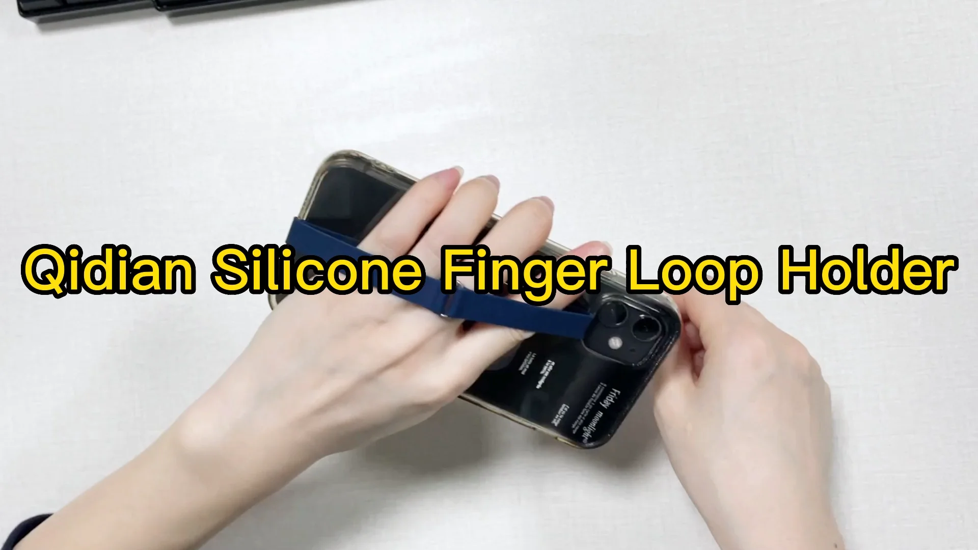Upgraded Silicone Phone Finger Strap Band Flexible Hand Silicone ...