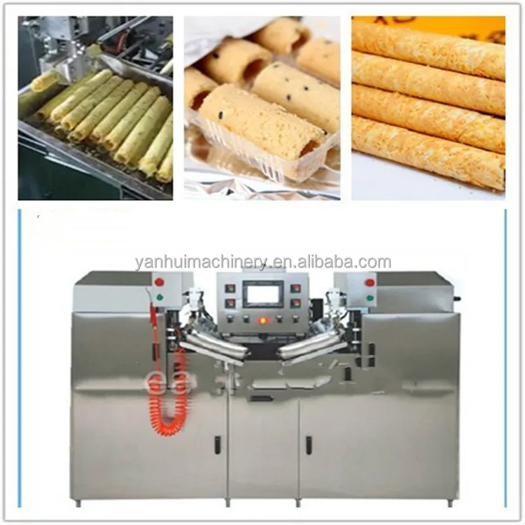 Automatic Chocolate Wafer Bar Wafer Egg Roll Production Line