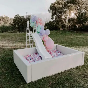Luxury Design Safety White Color Toddler Kids Soft Play Ball Pit With ...