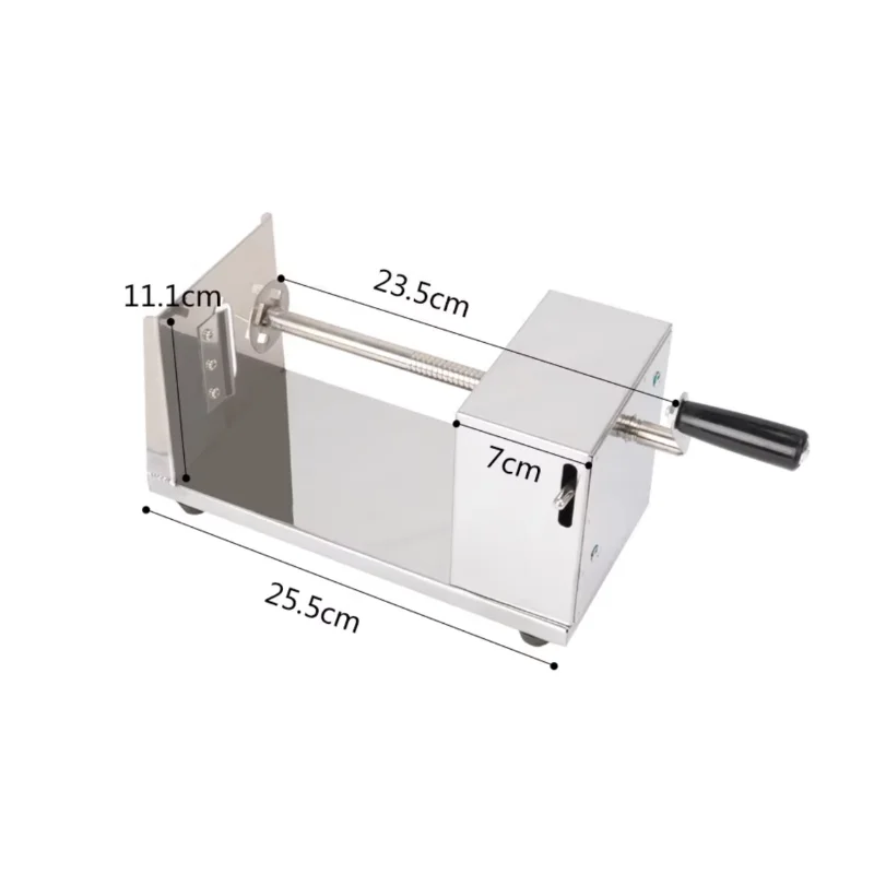 Manual Type Potato Rotary Chips Spiral Frying Machine Crisps Twister ...