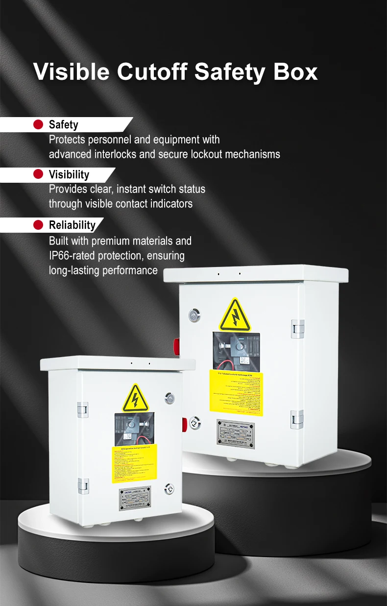 3 Phase Distribution Box Durable LV 60A AC Stainless Steel Water Proof ...