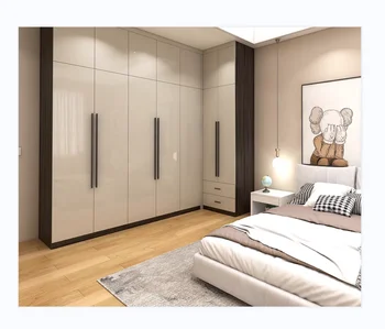 Modern L Shaped Wardrobe Design Minimalist And Luxurious Master Bedroom ...