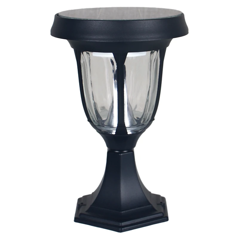 Aluminum Post-mount Solar Powered Column Gate Pillar Light Outdoor Ip65 ...