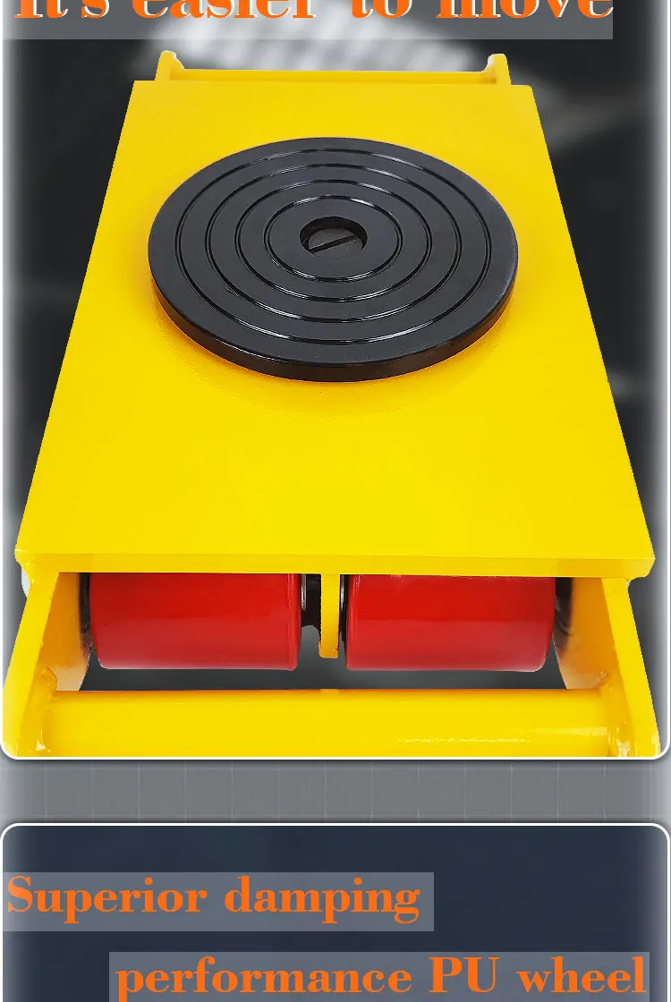 Cra-12 Cargo Trolly With Turn Table Heavy Duty Trailer Machine Dolly ...