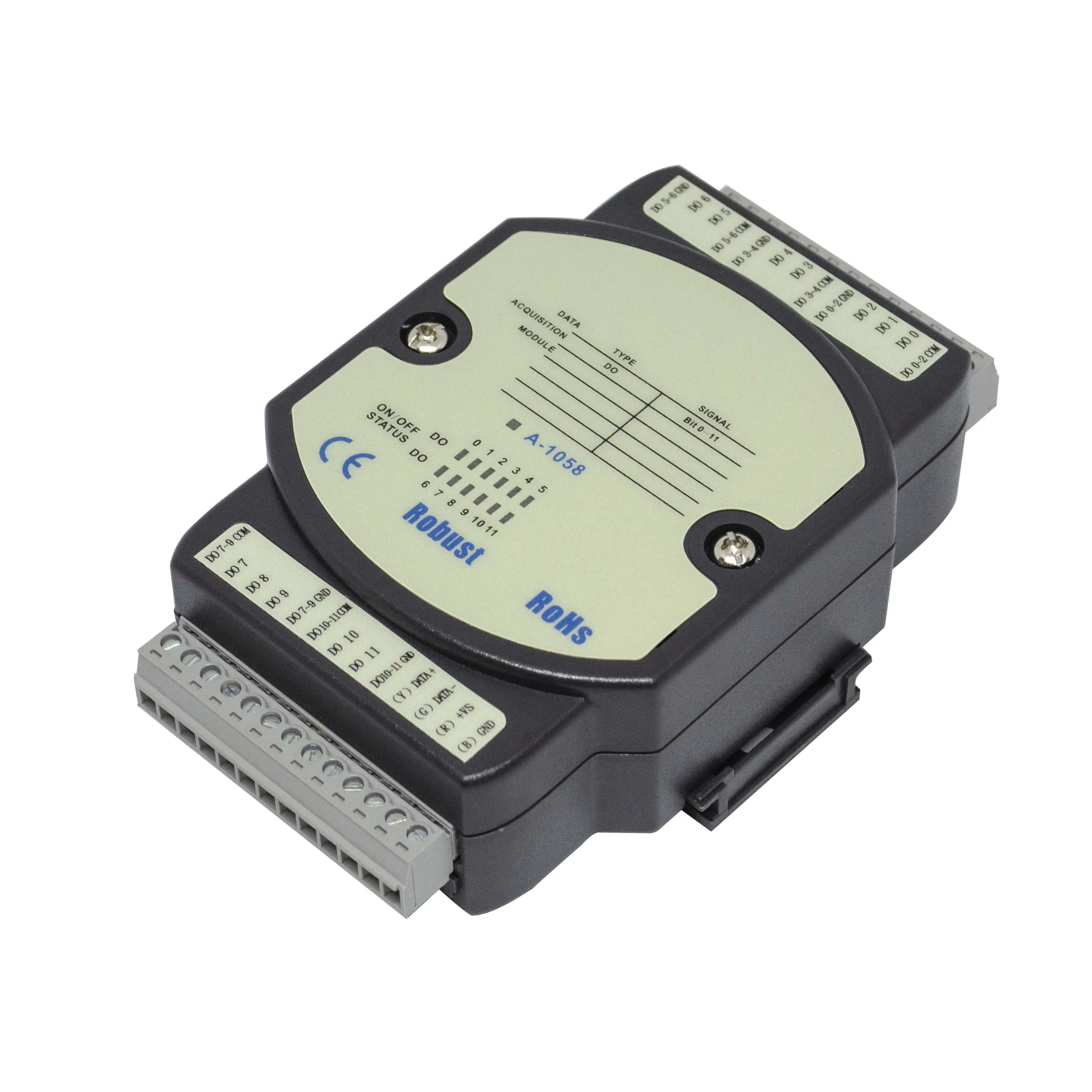 带rs-485端口modbus Rtu (a-1058) 的12do Sink晶体管数字输出i/o模块 - Buy Modbus I/o模块 Product on Alibaba.com