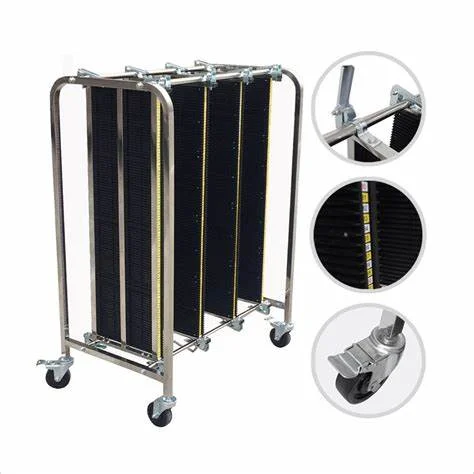 Customizable ESD PCB Storage Trolley - Secure & Versatile