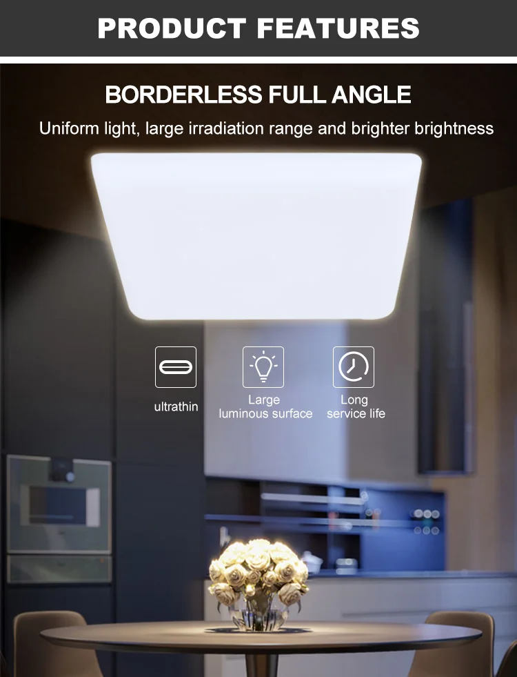 New Design Frameless Aluminum Frame Led Ceiling Panel Lights 18w - Buy ...