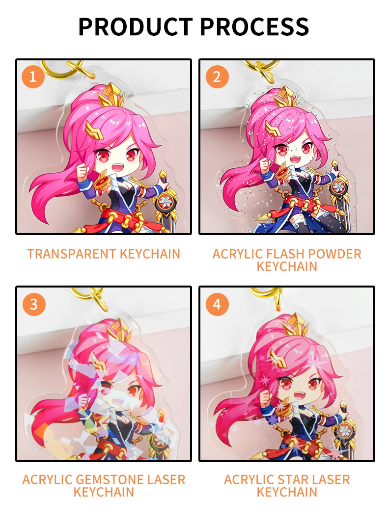 Make Your Own Design Custom Printed Acrylic Keychain/ Custom Printed ...