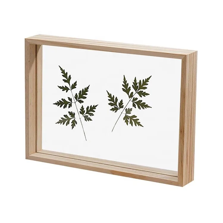 Wood Double Sided Glass Diy Frame Flower Leaf Plant Decoration Specimen ...