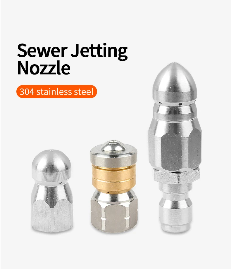 Sps 1/4 Inch Quick Plug Stainless Steel Sewer Jetting Nozzle Button ...