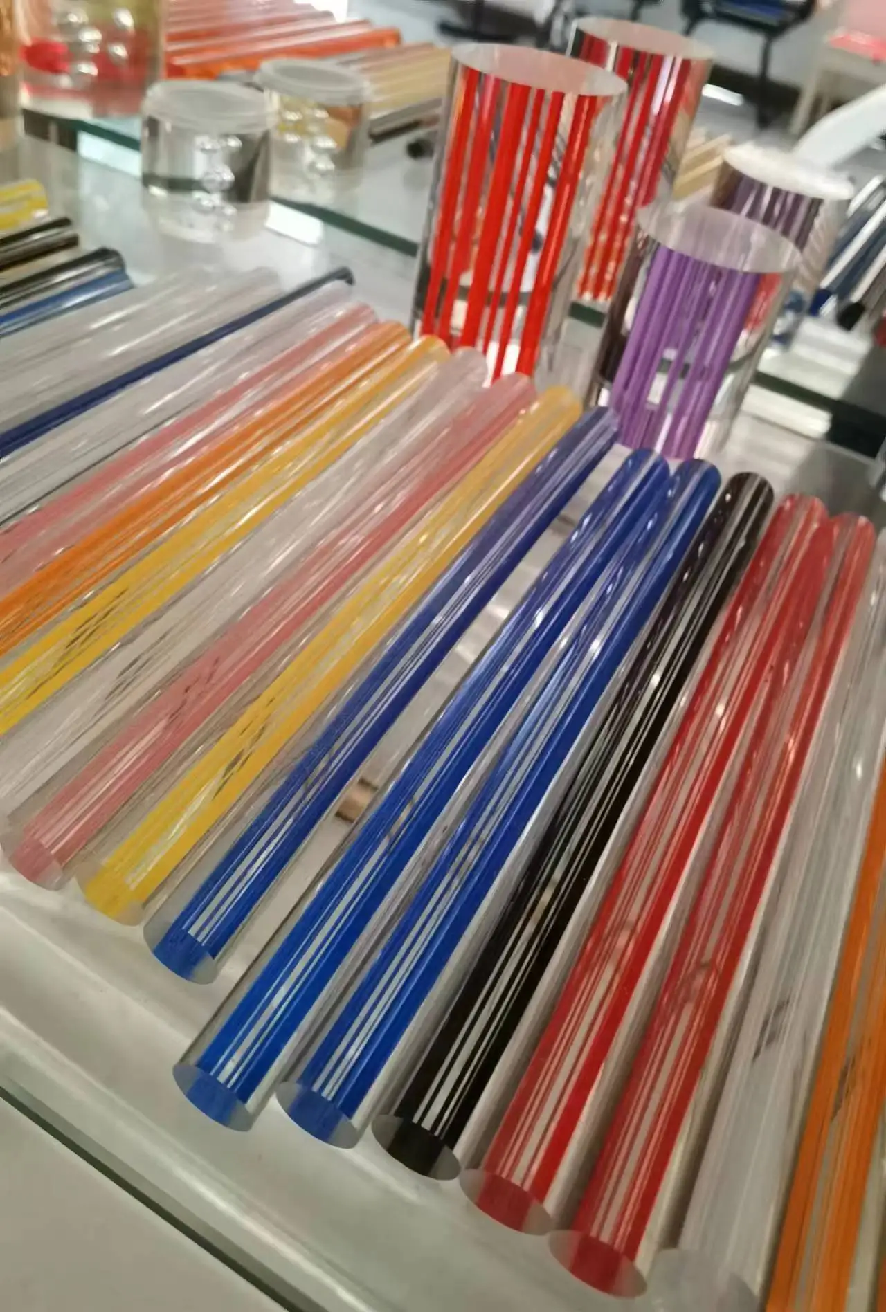 Colourful Acrylic Rod Bar Light Guide Rods Clear Perspex DIY ...