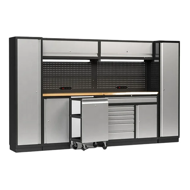 Garage Workstation Modular Workbench Tool Cabinet Workshop Cabinet ...