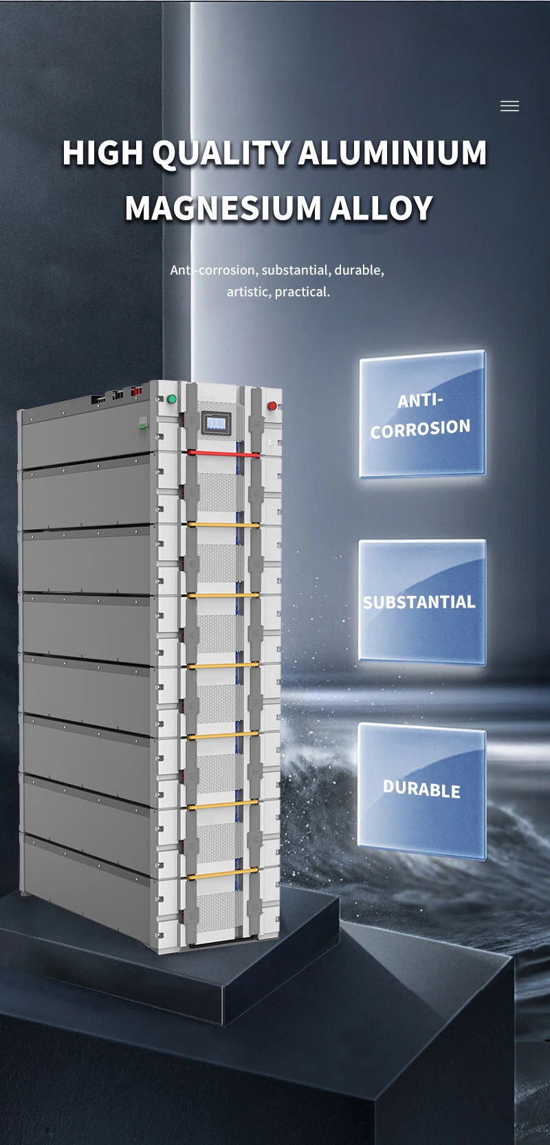 High Voltage Stackable Lithium Battery Solaire Lithium Phosphate - Buy ...