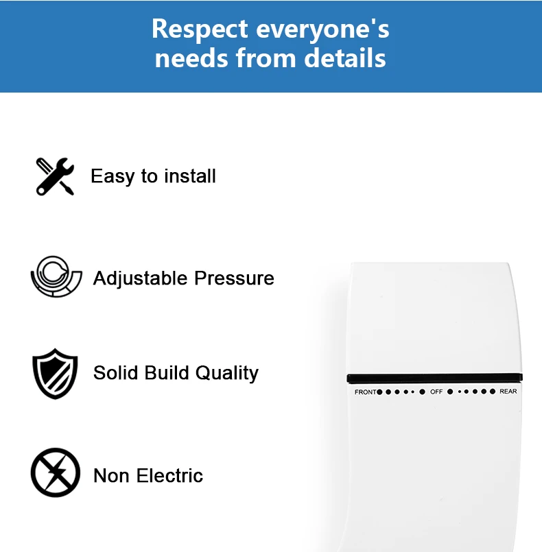 Aquatown Ultra Slim Cold Water Bidet Toilet Attachment Dual Nozzle Self ...