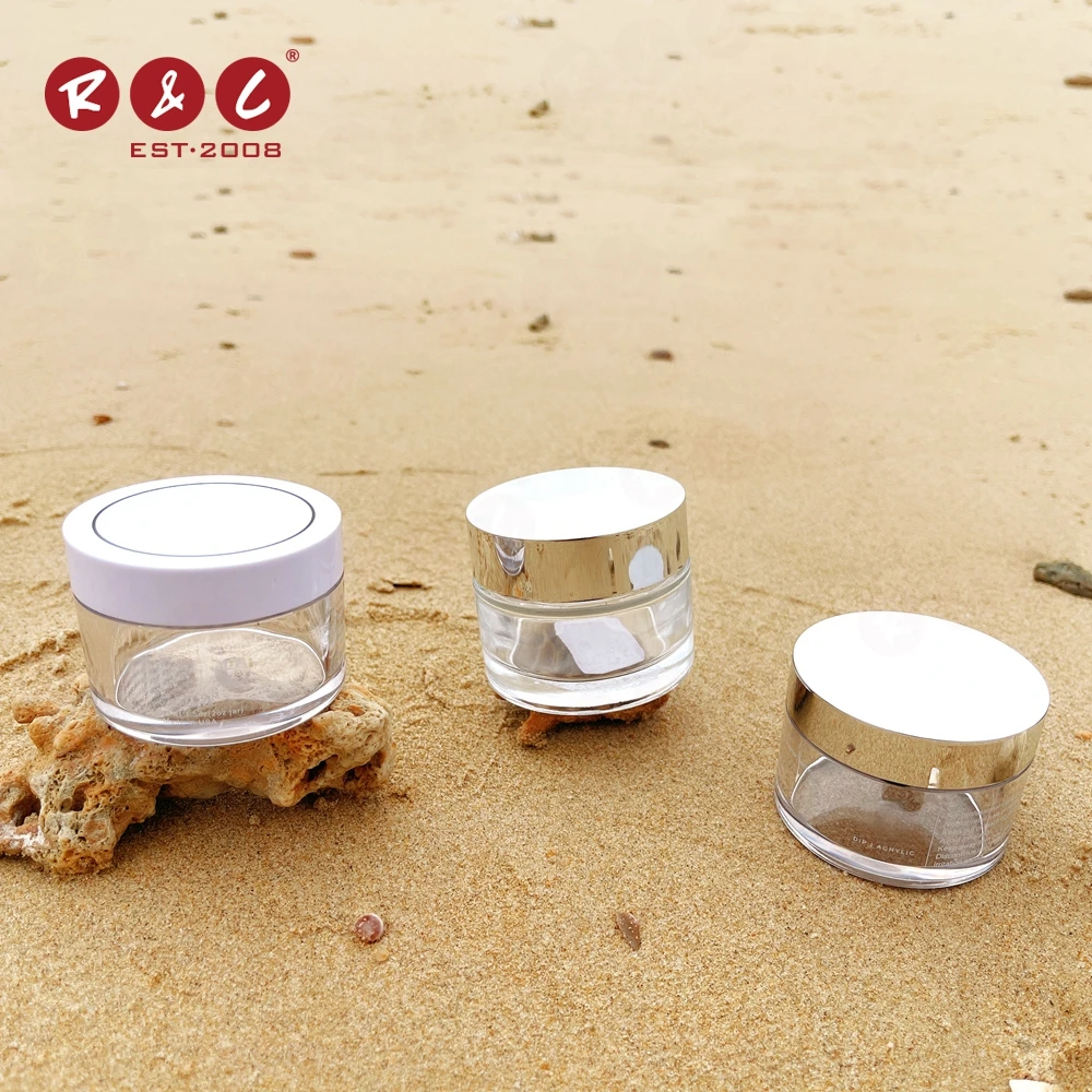 Double Walled Luxury Square Cylinder Nail Powder Jar 60ml 30ml 10g 1oz ...