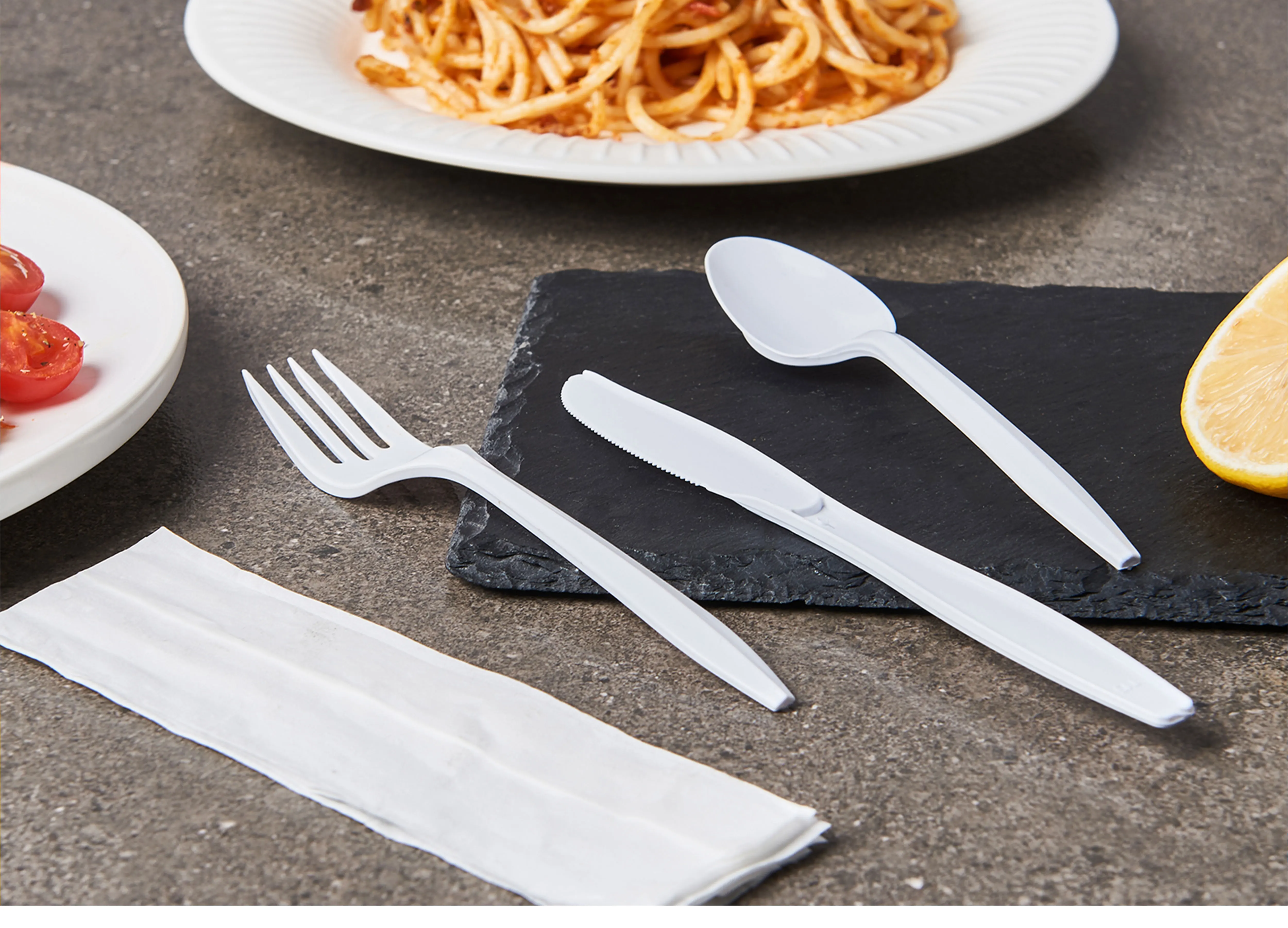 250 Plastic Cutlery Packets - Sustainable & Disposable