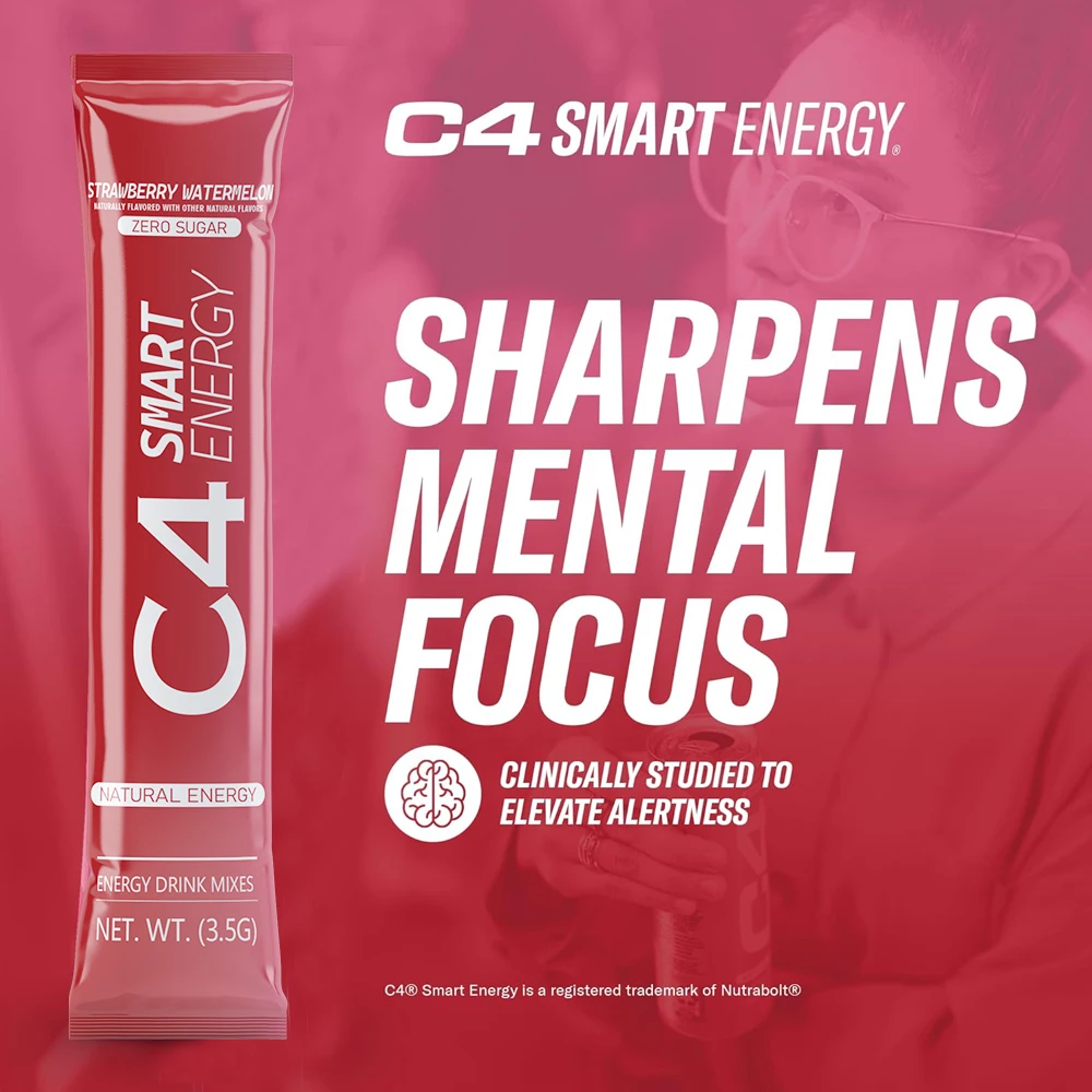 C4 Smart Energy Powder Stick Packs - Sugar Free Performance Fuel - Buy ...