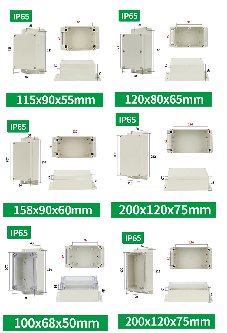 Custom Size F Type Indoor Outdoor Plastic Enclosure