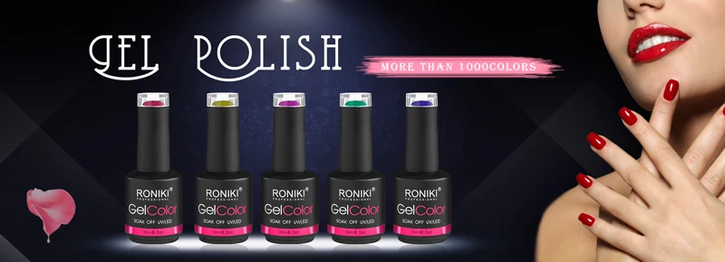 Roniki Long Lasting Gel Nail Polish Oem Bottle Private Label Gel Polish ...