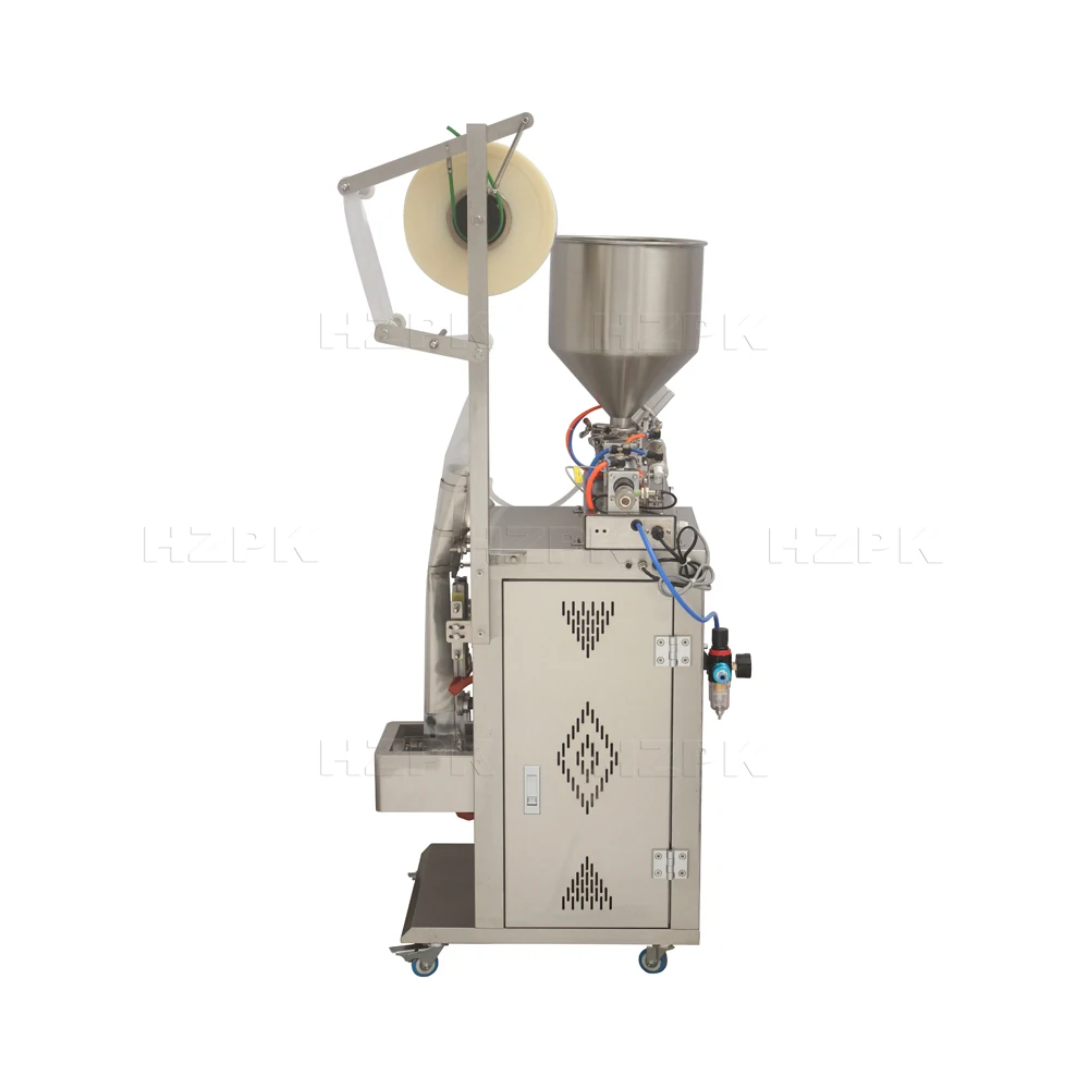 HZPK Vertical Automatic Ketchup Food Plastic Bag Multi-function Packaging Machine for Small ...